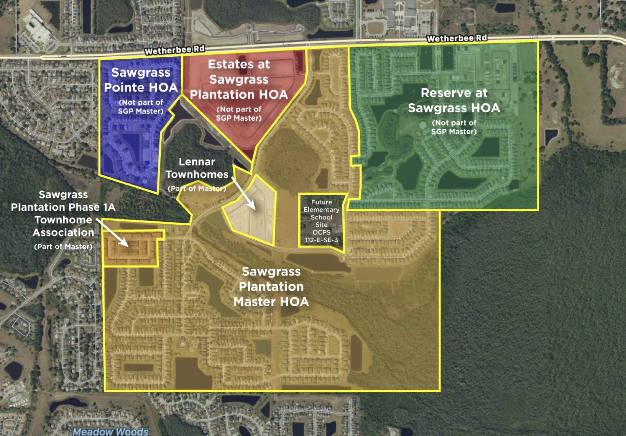 HOA Boundaries - Reserve at Sawgrass HOA